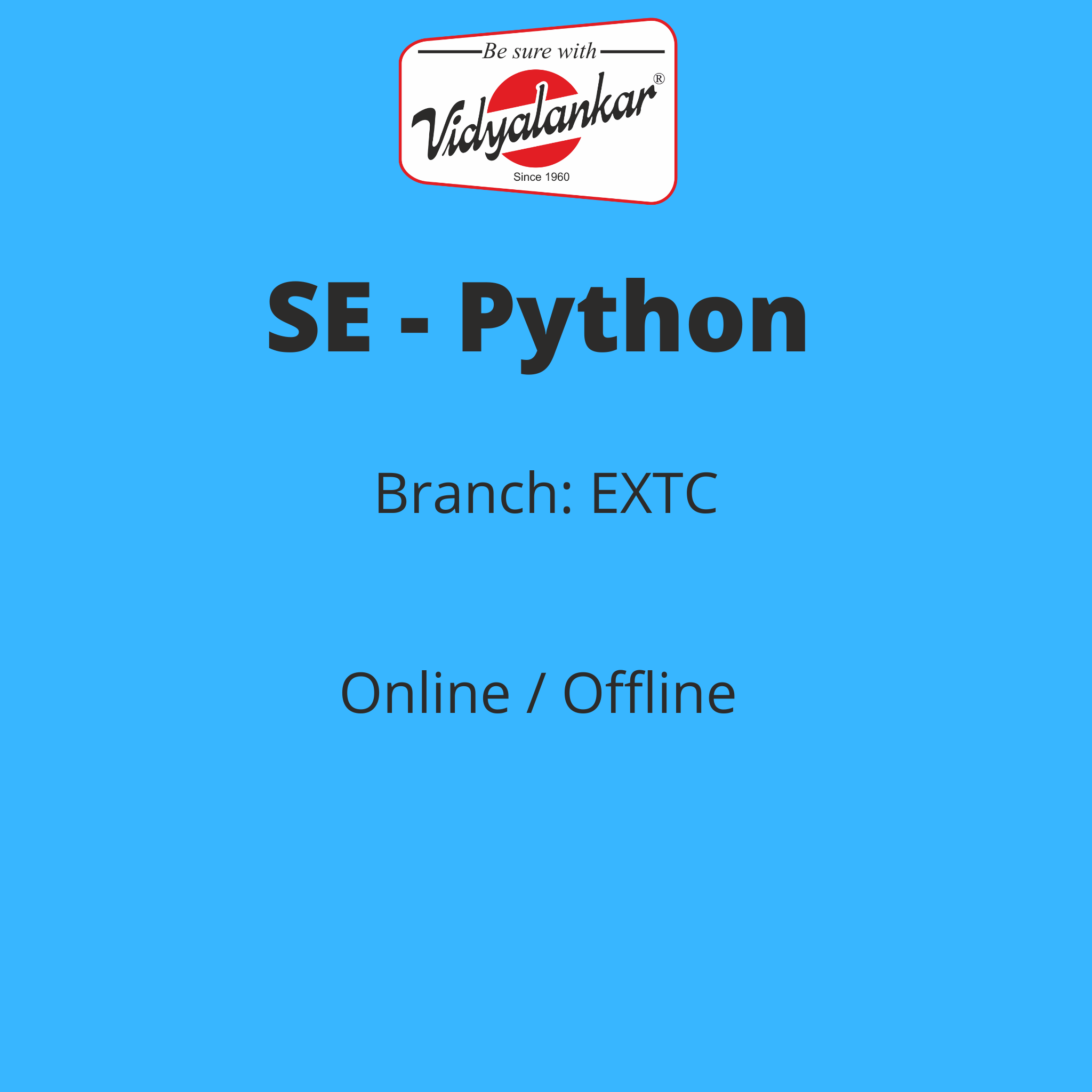 Python Programming Extc Epay